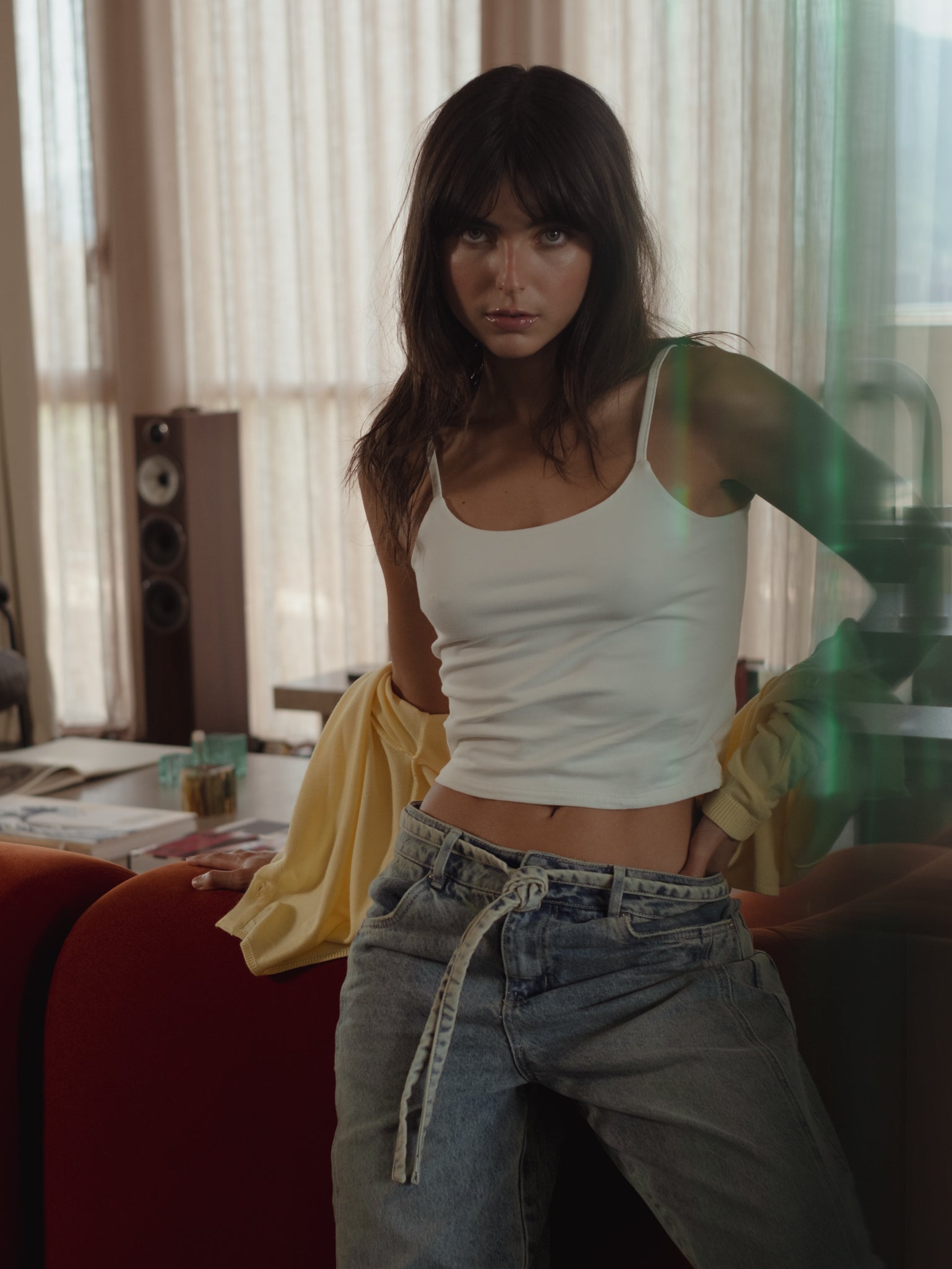 Crop Top Básico Color Crudo Para Mujer | One Half